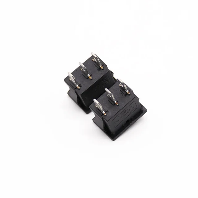 1Dcs Kcd1 Mini Black 3 Pin/6 Pin On/Off/On Rocker Kapcsoló Ac 6A ...