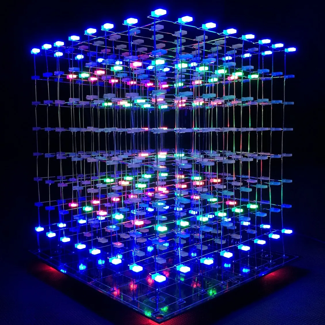 Electronic assembly kits soldering kits 8*8*8 LED Cube|cube tray|led ...