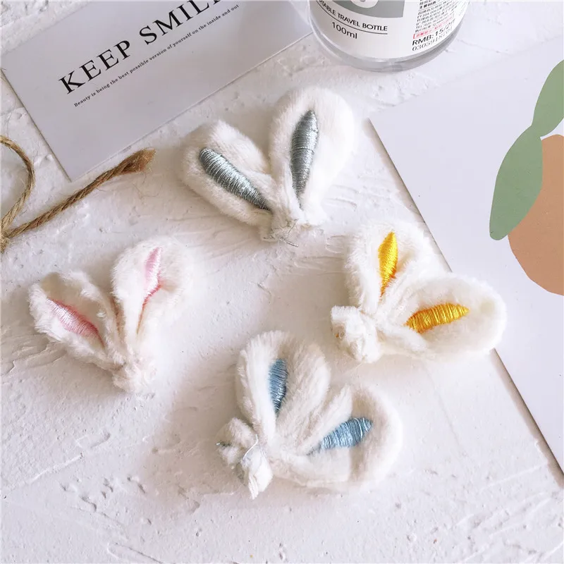 14Pcs-lot-cute-cartoon-Rabbit-ear-for-hair-clip-accessories-plush ...