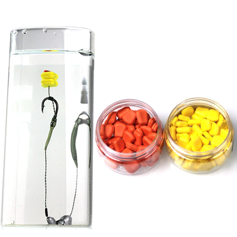 50pcs/Bottle Fake Maize Baits Floating Artificial Corn Pop Up Carp ...
