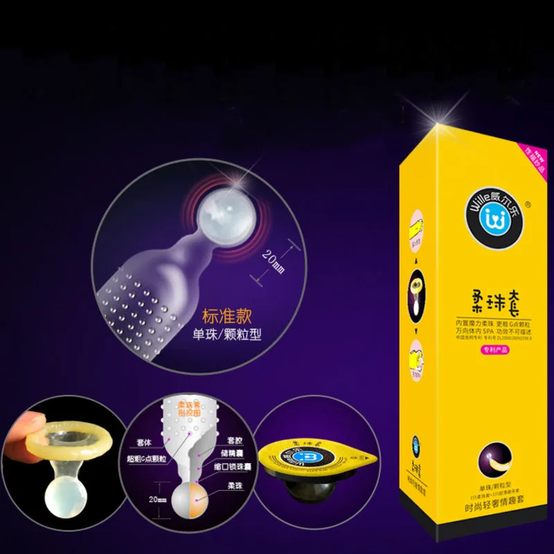 Condón de látex Natural para masaje, cómodo y suave, para el ...