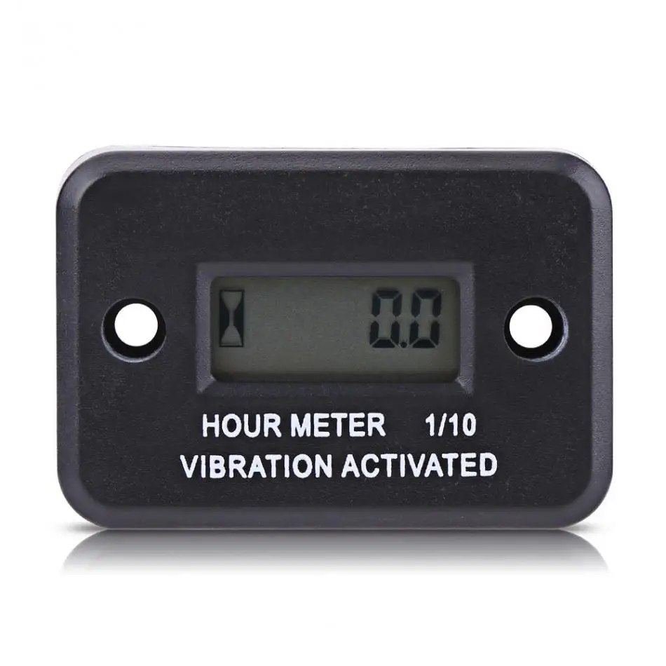 Lcd Digital Vibration Hour Meter Timer Gauge Wireless For Vibrating ...