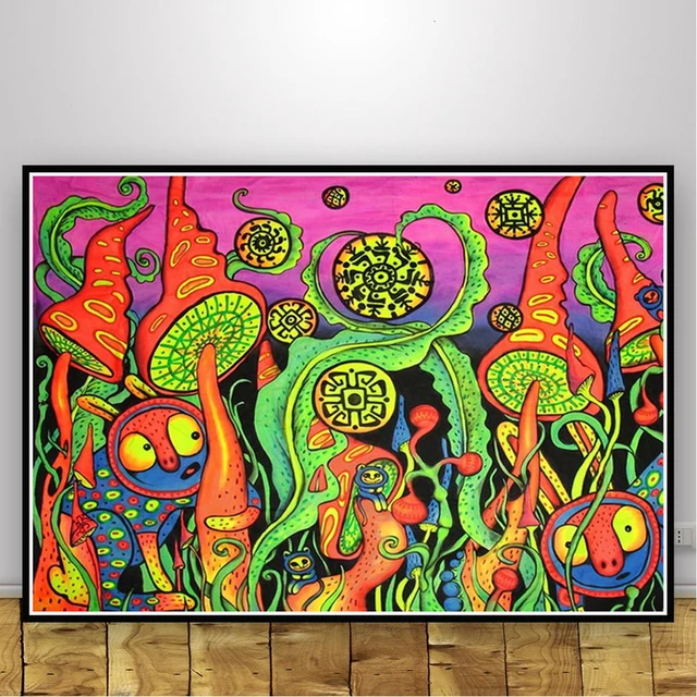 Trippy Blacklight Poster