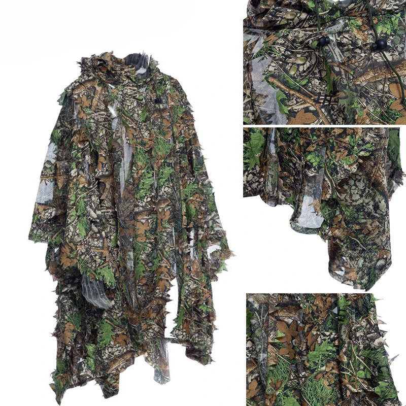 Hunting-Clothing-Camouflage-Woodland-Forest-Sniper-Ghillie-Suit-Kit-3D ...
