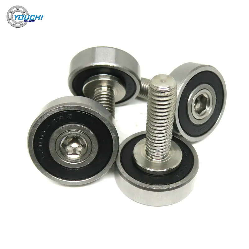 1pcs-OD-26mm-Screw-Roller-Bearings-With-Stainelss-Steel-M8-Thread ...