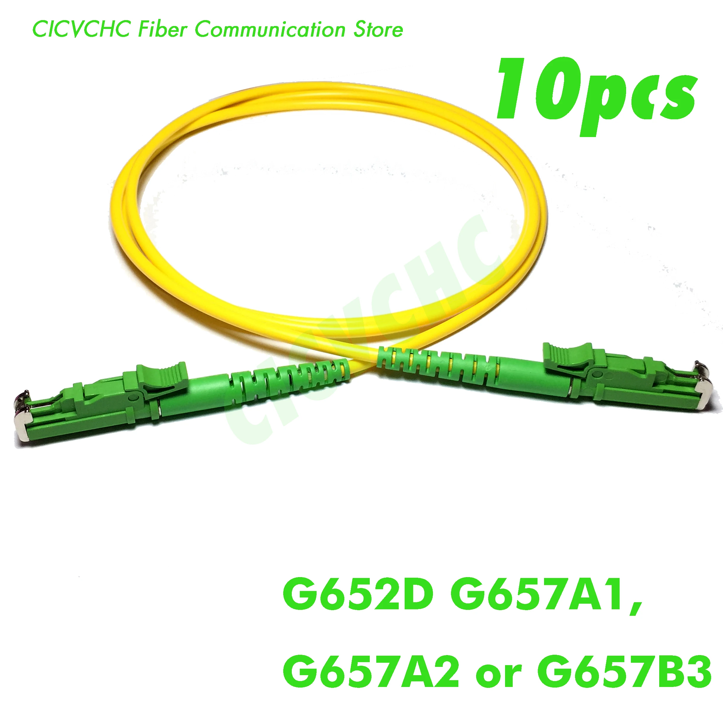 10pcs-LSH-E2000-APC-LSH-APC-Fiber-Patchcord-SM-9-125-G657B3-G657A2 ...