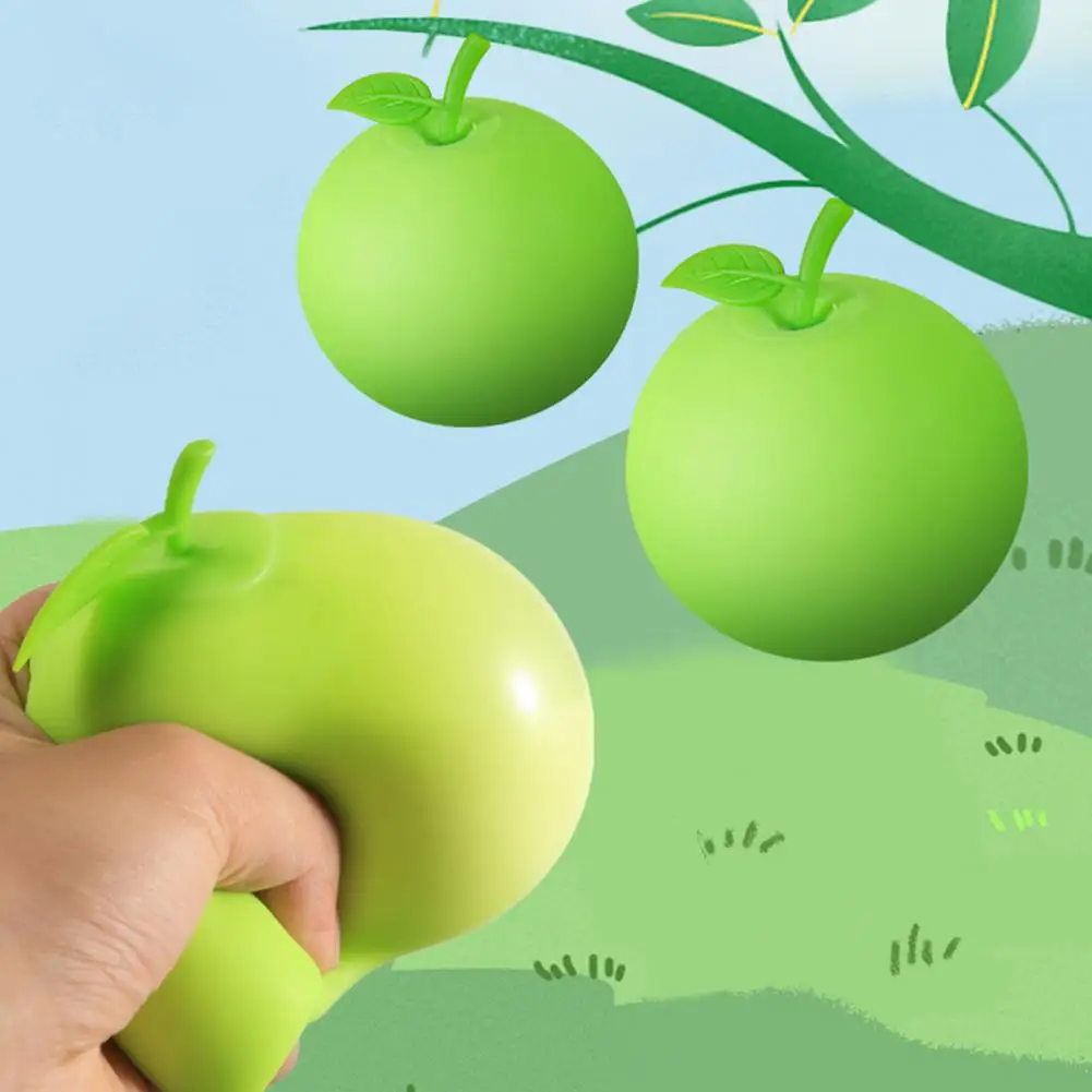 Pop it tpr squeeze maçãs macias forma brinquedos de descompressão fruta ...