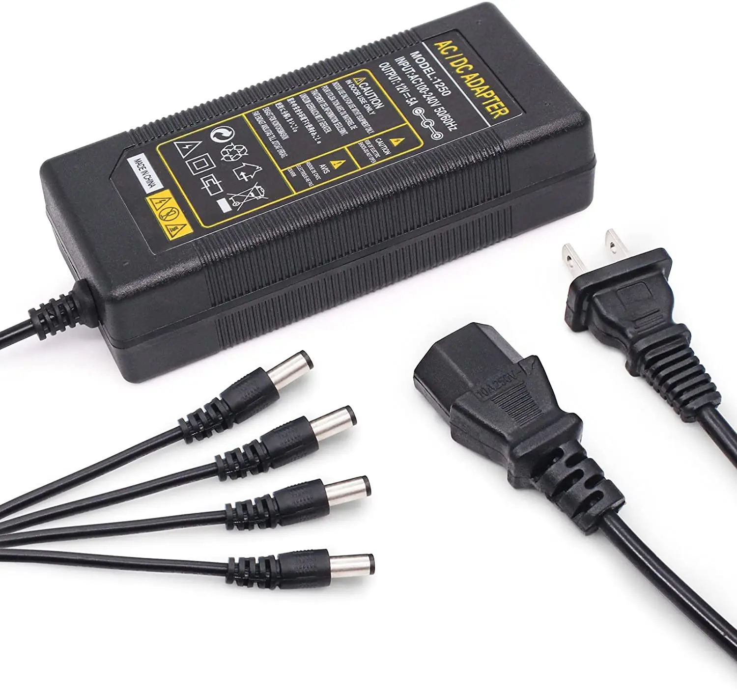 12V-AC-DC-Charger-Power-Supply-with-4-in-1-Plug-for-Motorola-WPLN4137 ...