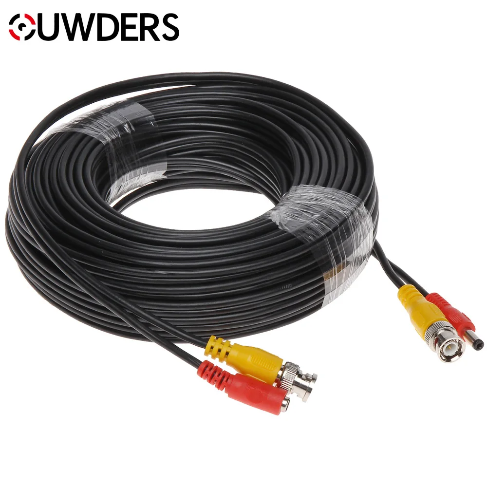 AHD Camera Cables 5M/10M/20M/30M/50M/100M BNC Cable Output DC Plug ...