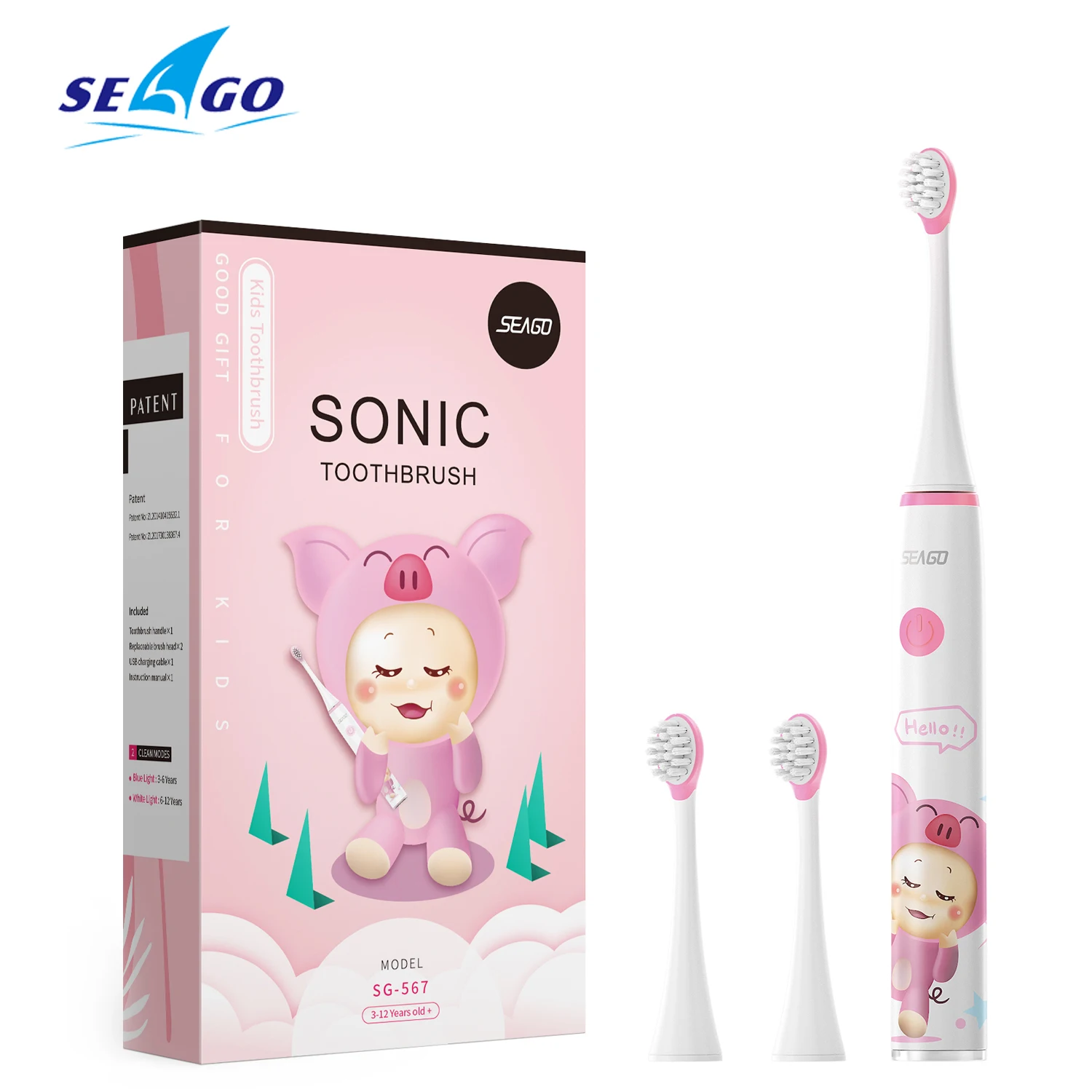 Seago Kids Sonic Electric Toothbrush Rechargeable | Smart Home Appliances - Sk3 Kids - Aliexpress