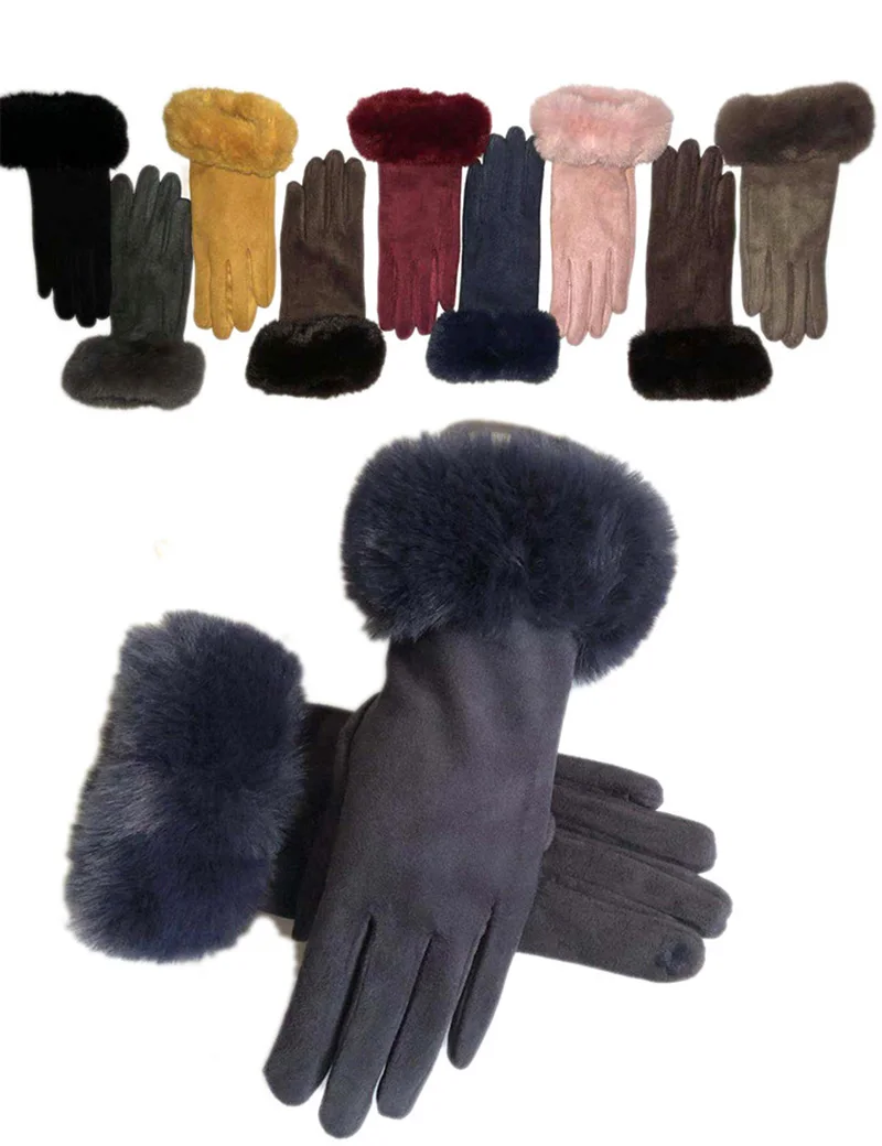 Gants-sous-gants,Gant de conduite en cuir suédé pour femme,Faux cuir ...