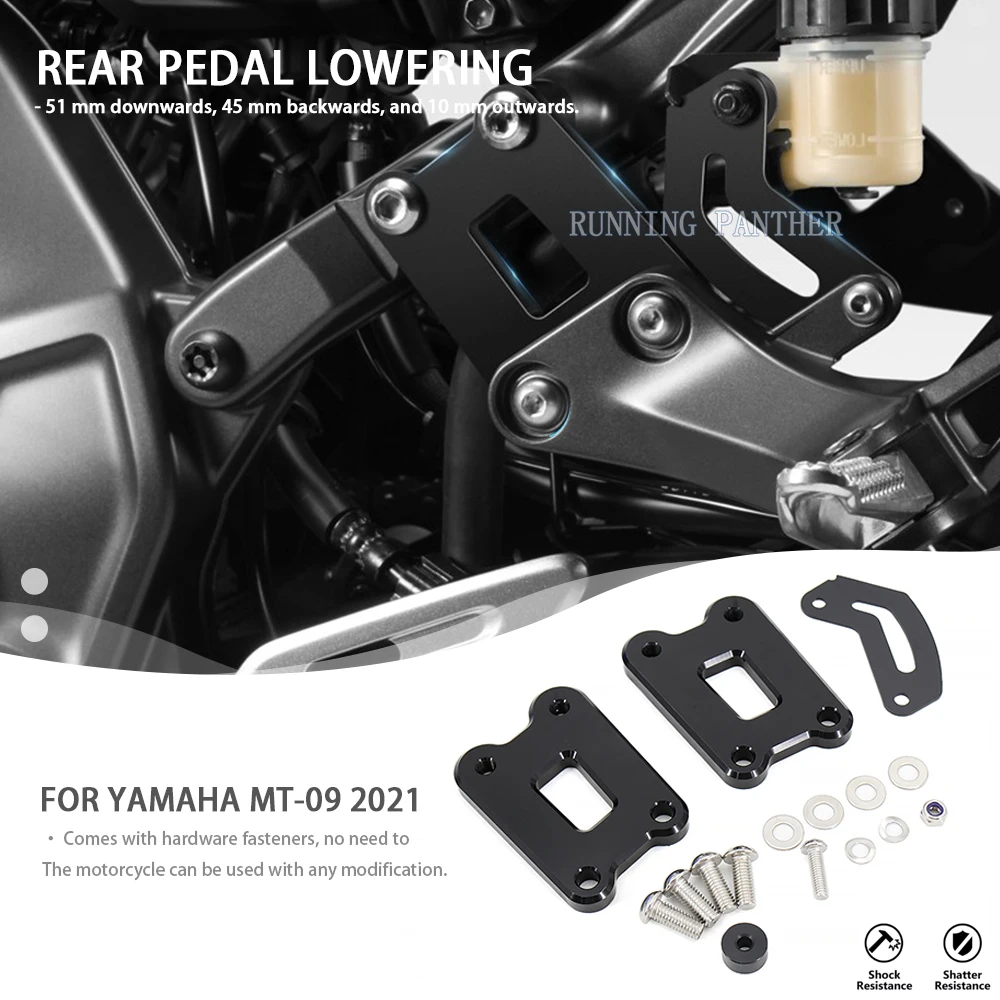 Motorcycle Parts Foot pegs Lowering Kit Passenger Footrests Supports ...