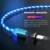 Keysion Magnetic Cable Flowing Light Led Micro Usb Cable For Samsung ...
