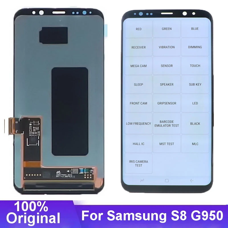 Original S8 Display For Samsung Galaxy S8 Lcd Sm-g950 G950f G950u Sm ...