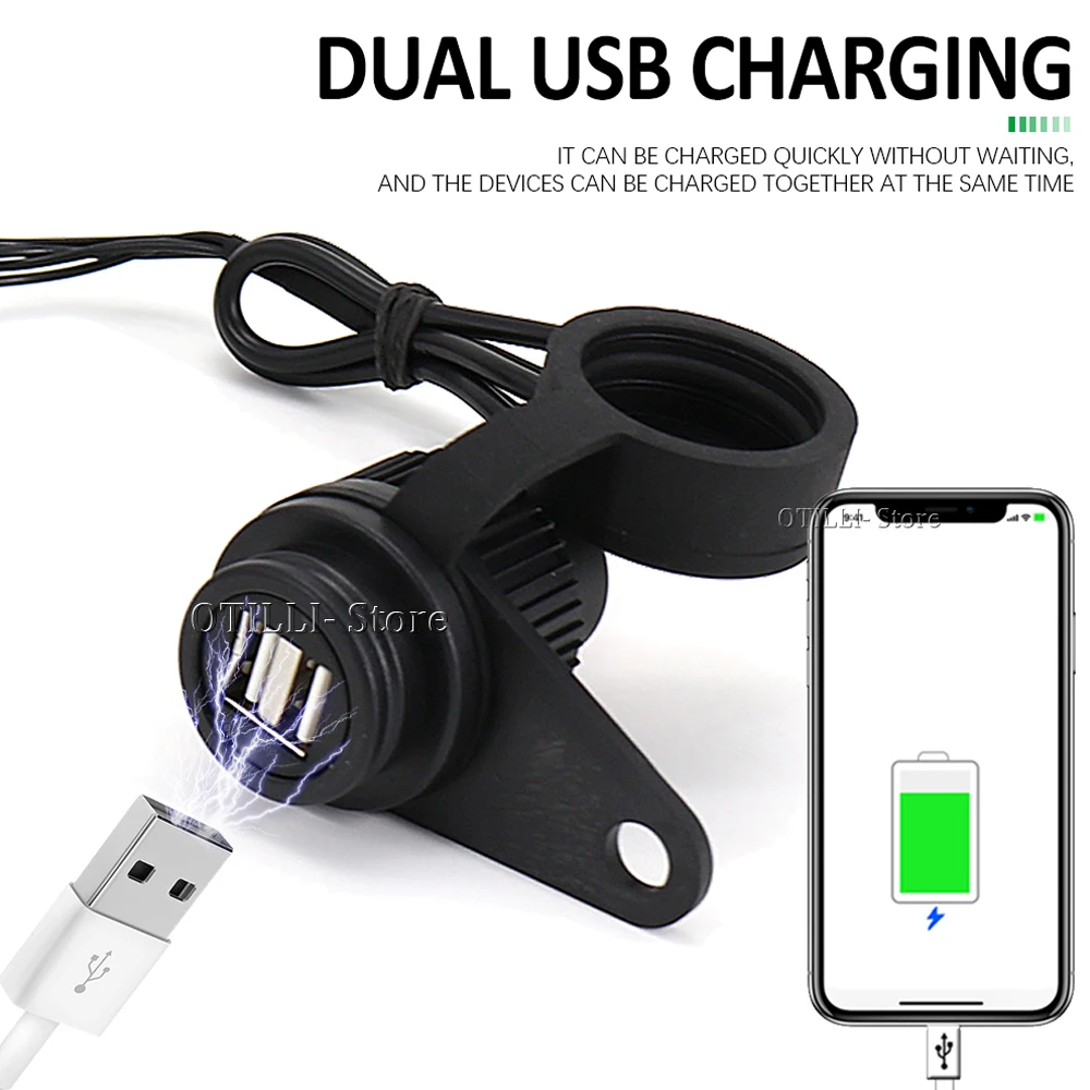 Un ensemble - Double prise USB avec ligne sans perte, Accessoires de ...