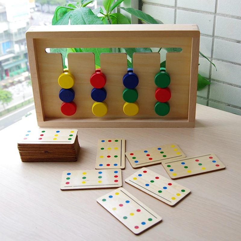 NEW-Logic-Game-Color-Wood-Puzzle-Wooden-Toys-Montessori-Educational ...