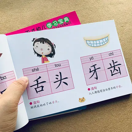 Preschool literacy Learn Chinese characters hanzi Pinyin Book for Kids ...