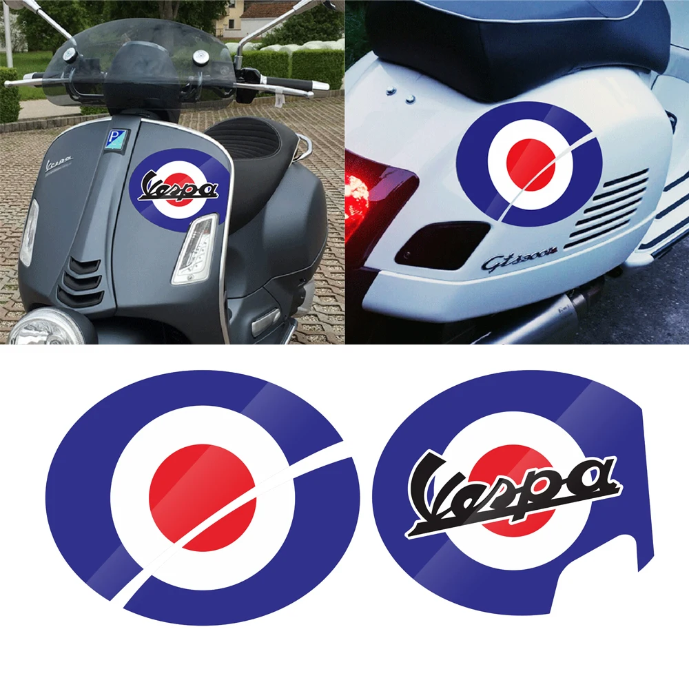 Glossy Vinyl Stickers RAF Roundel The Who Mod Target Vespa Sticker ...
