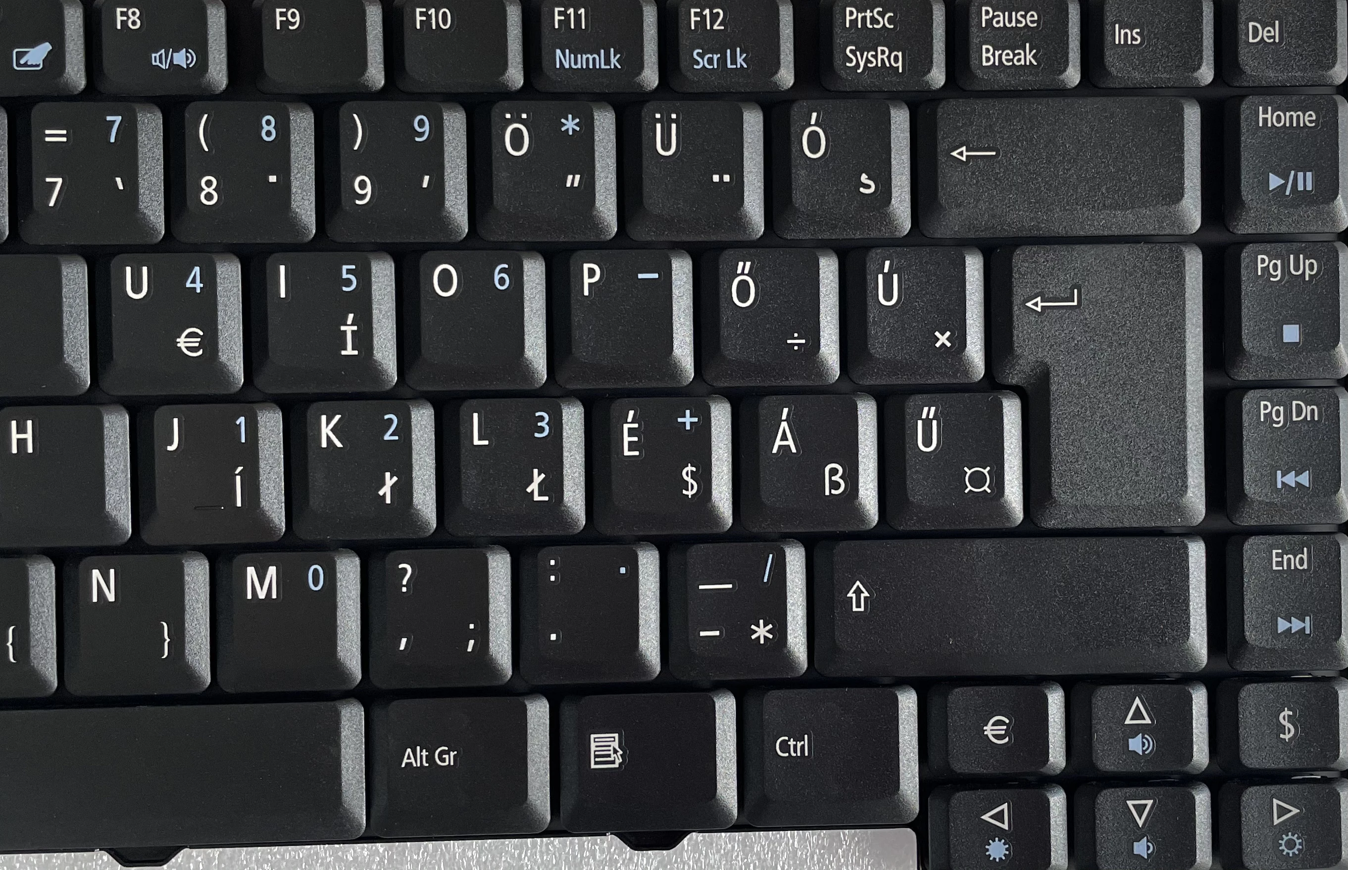 Acer Laptop Keyboard Layout