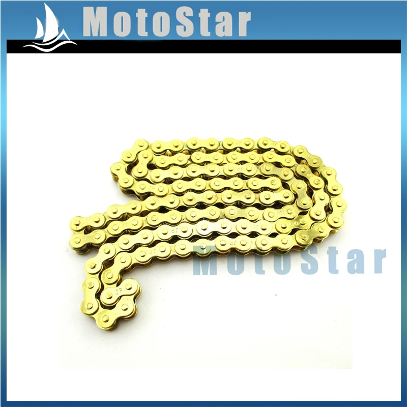 Motorcycle-Gold-420-Chain-104-Links-For-Chinese-110cc-125cc-Engine-ATV ...