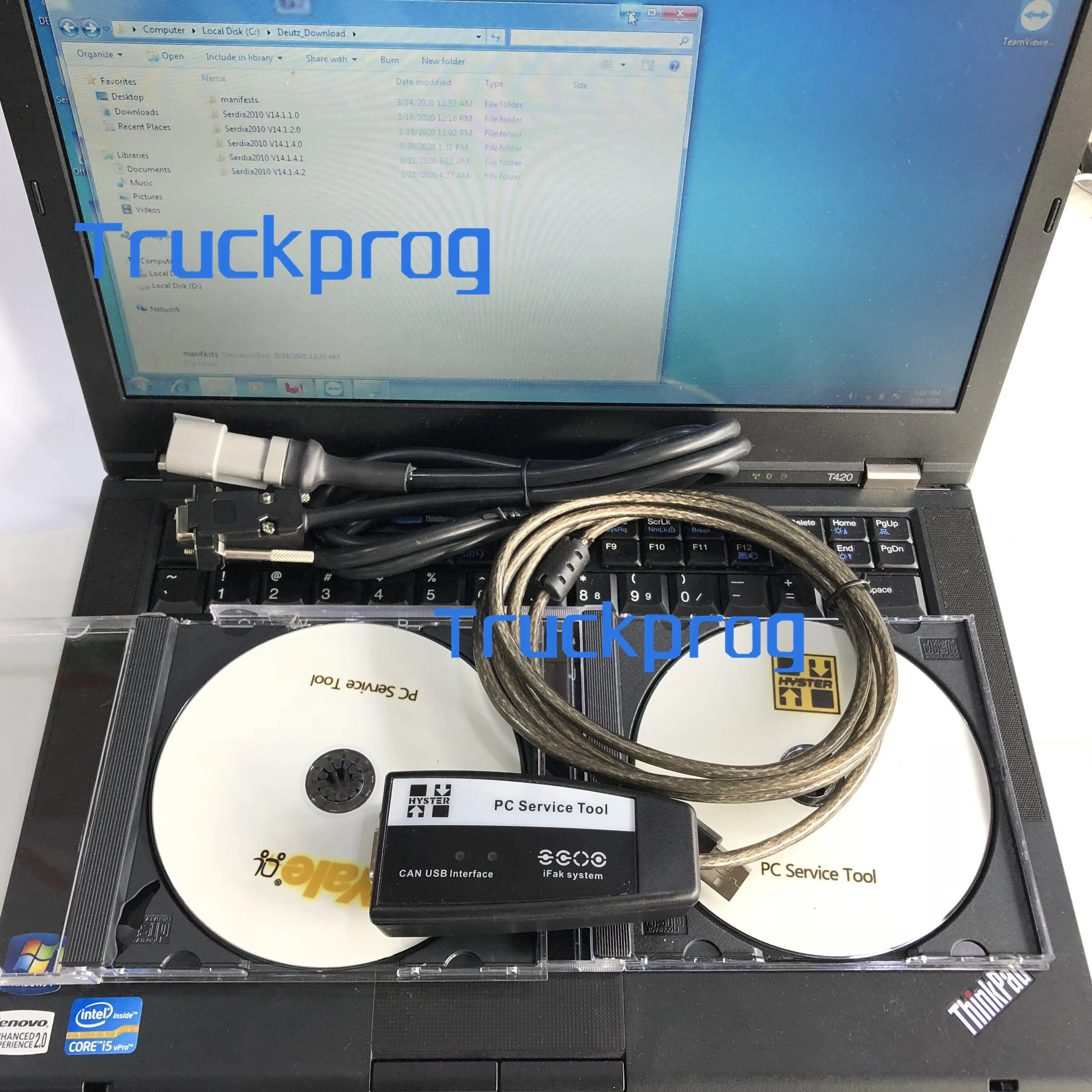 forklift hyster yale Diagnostic Ifak CAN USB Interface for yale PC ...