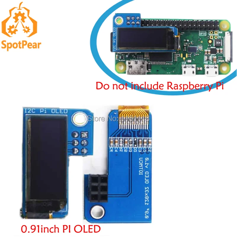 Raspberry pi zero w 128 polegadas oled, x 32 azul para rpi raspberry pi1/b +/pi2/pi3|Quadro ...