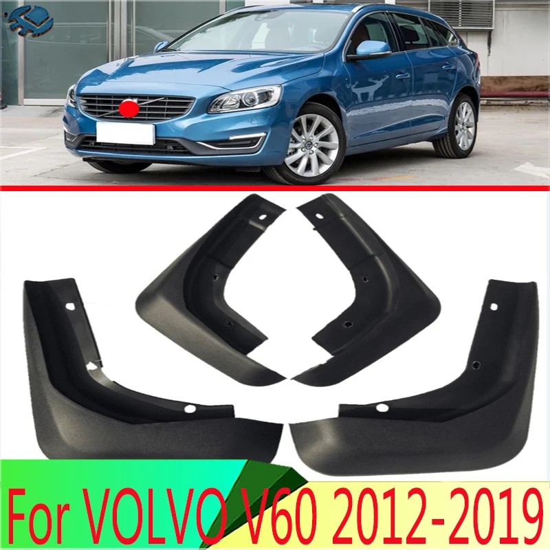 For VOLVO V60 2012 2019 4PCS Mud Flaps Splash Guards Fender Mudguard ...