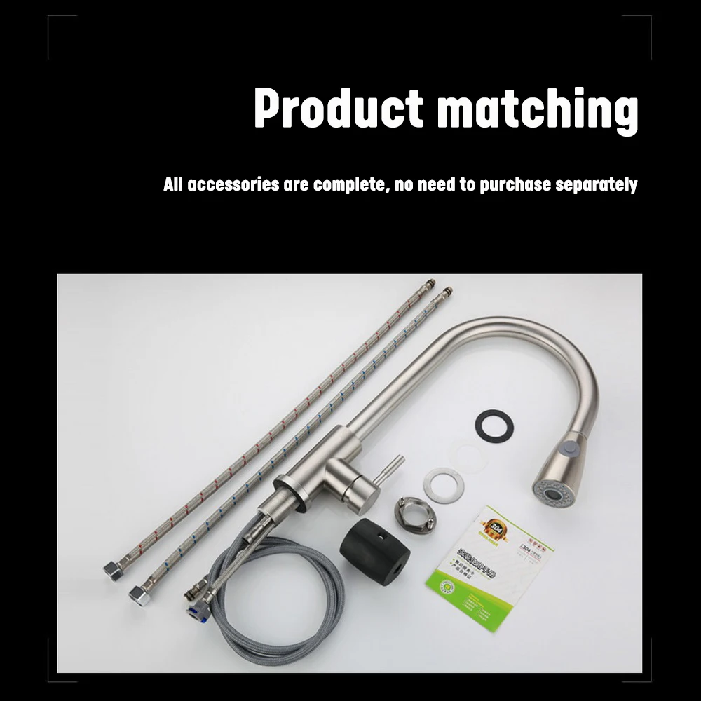 Teleszkópos Konyhai Csaptelep Egy Lyuk Húzza Ki A Kifolyó Mosogató ...