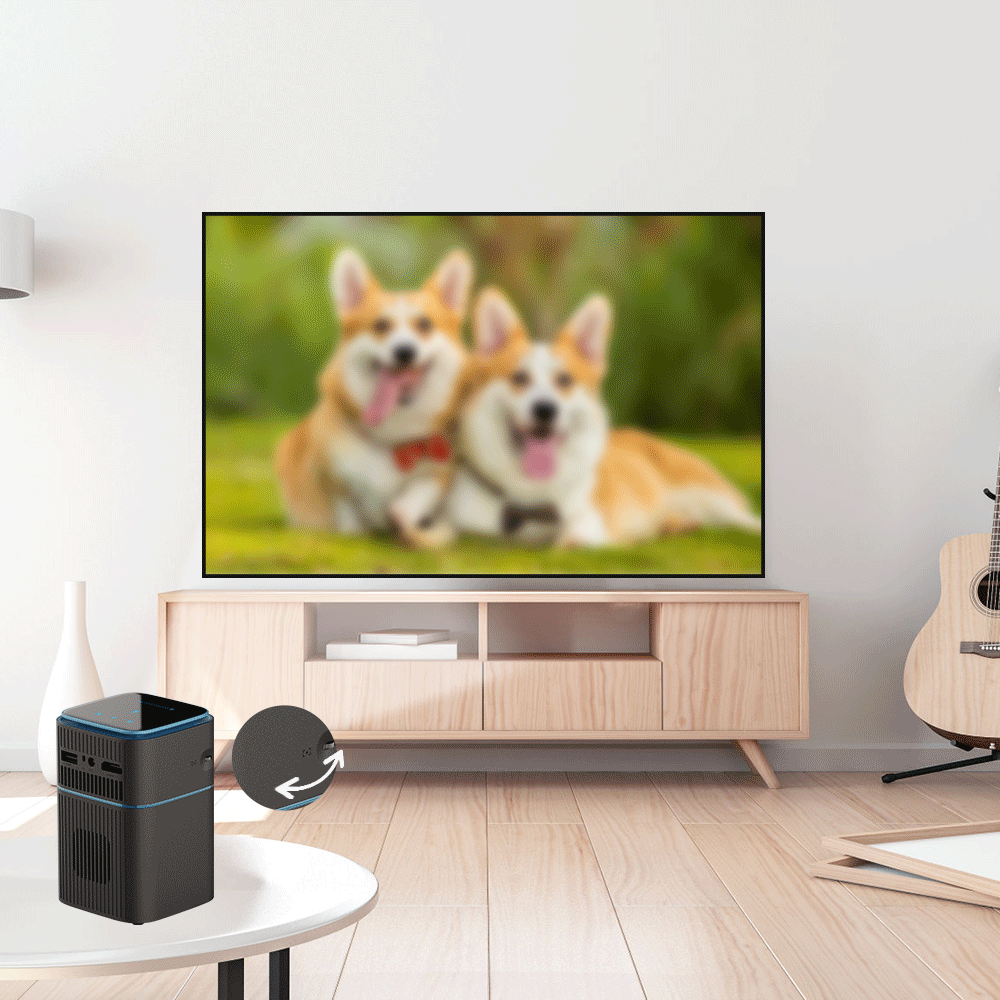 Touyinger D042 4K projector Android 9.0 Mini Portable LED Projector 5G Wifi Bluetooth 3D Home ...