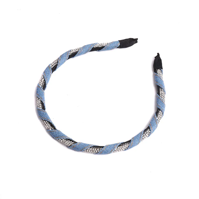 The Same Women's Hair Band Velvet Rhinestone Hair Band European And ...