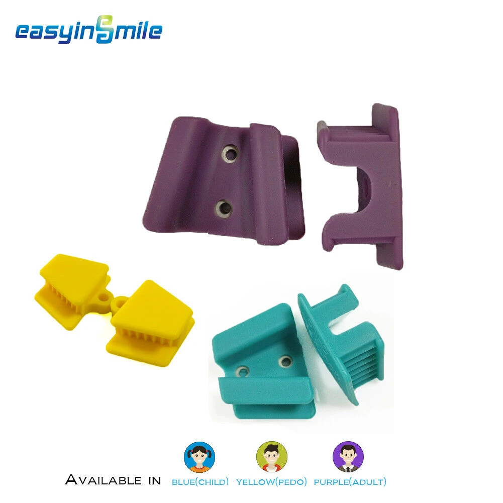2pcs Easyinsmile Dental Bite Block Silicone Rubber Mouth Prop Opener ...