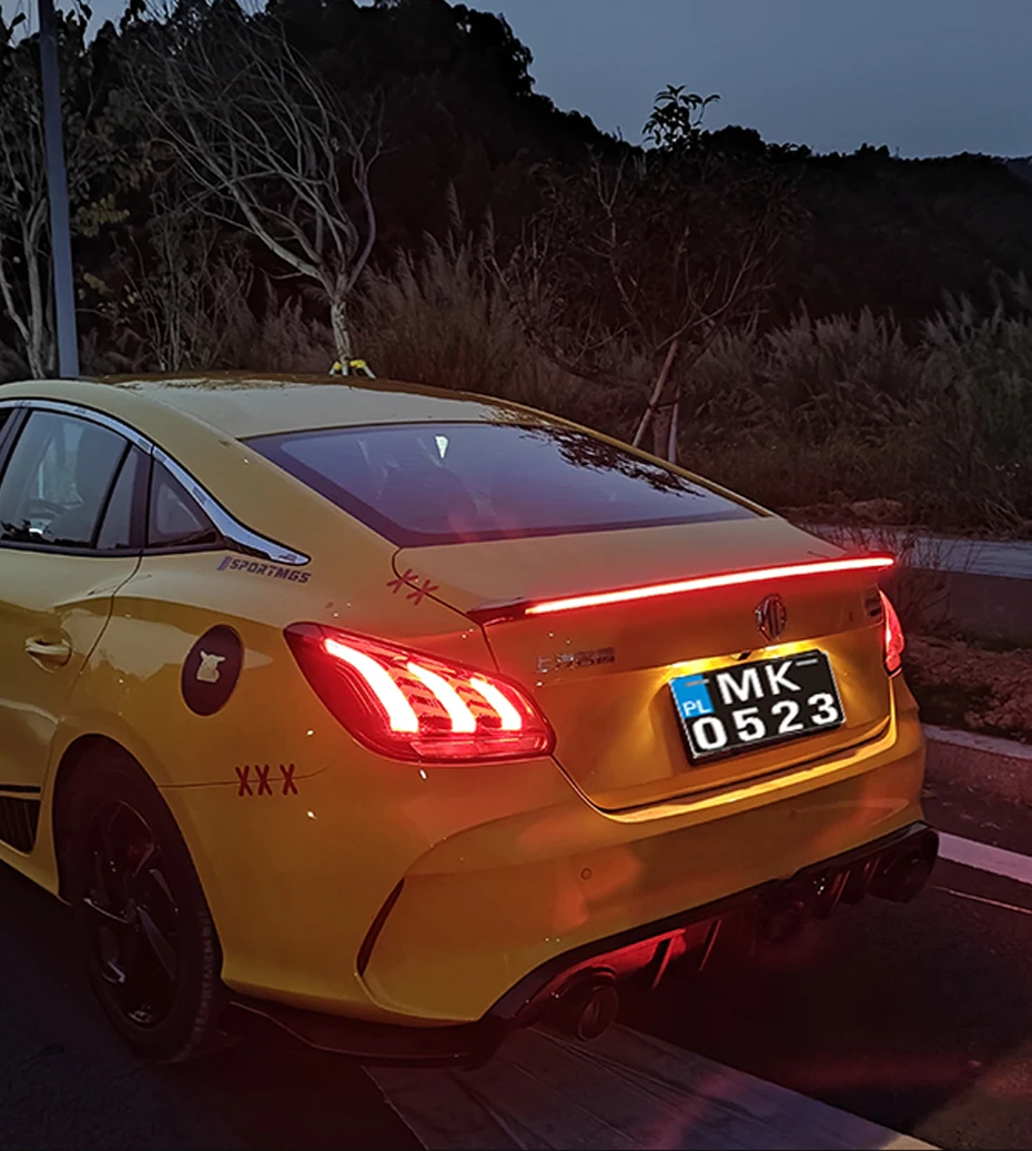 Seametal Led Spoiler Light 130cm Carbon Fiber Spoiler Flow Lamp Turn ...