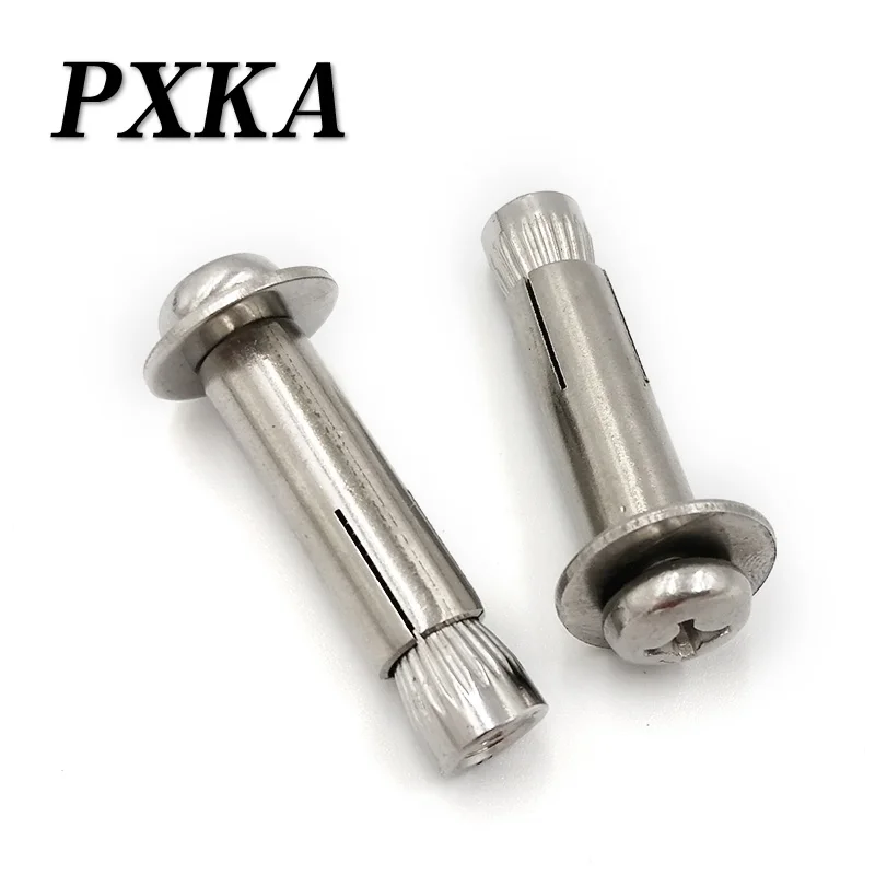 Tornillo de expansión interna de acero inoxidable 304 M6M8M10, cabezal cruzado de expansión ...
