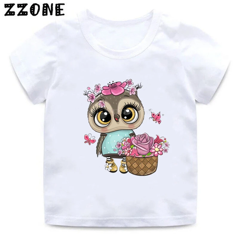 Kids Shirts With Owls