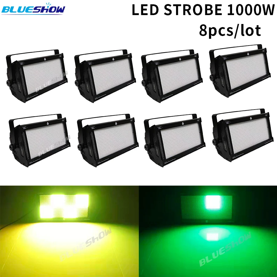 No-tax-8pcs-LED-Strobe-Light-RGB-Strobe-Light-DMX512-Voice-Control ...