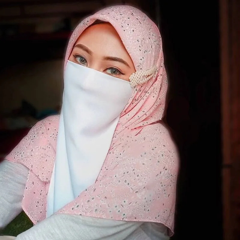 Islamic-Women-Hijabs-Veil-Niqab-Face-Cover-Burqa-Mask-For-Arab-Single ...