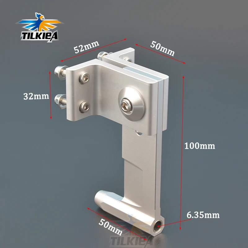 Rc Boat 6.35mm Shaft Bracket Aluminum Strut Height 100mm For 1/4" 6 ...