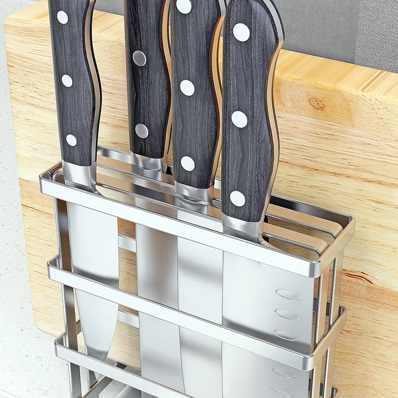 Other DIY & Tools - 304 stainless steel knife rack cutting board rack ...