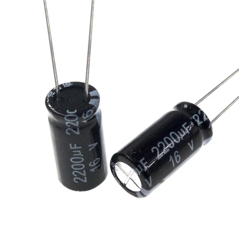 20pcs 2200uF 16V 2200MFD 16Volt 10*20mm Aluminum Electrolytic Capacitor ...