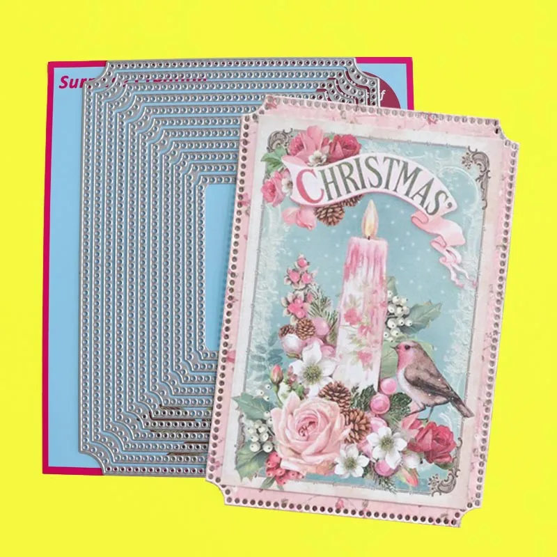 Cutting-Dies-5x7-Eyelet-Rectangle-Scrapbook-Cardmaking-DIY-Paper-Craft ...