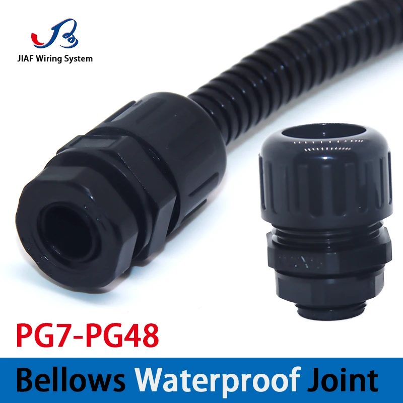10Pcs-Waterproof-Bellows-Joint-M12-Quick-Hose-Connector-Snake-Skin-Pipe ...