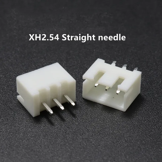 50PCS/lot JST XH2.54 Straight/Curved Header Connector 2P/3/4/5/6/7/8/9/10/12Pin Right Angle ...