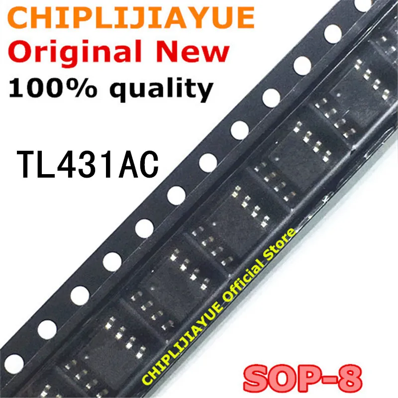 10 unidades de chips IC nuevos y originales, TL431AC, TL431ACDR, SOP, TL431ACDT, SOP8, TL431 ...