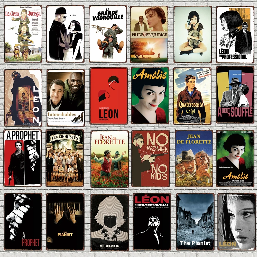 Leon-French-Classic-Movie-Metal-Tin-Sign-Vintage-Poster-Wall-Bar-Cafe ...