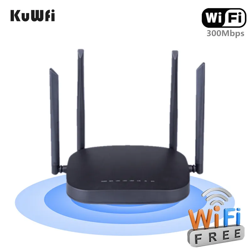 KuWFi enrutador inalámbrico 4G CPE, Router Wifi, SIM, 4G, con puerto RJ45, CAT4, 150Mbps, punto ...