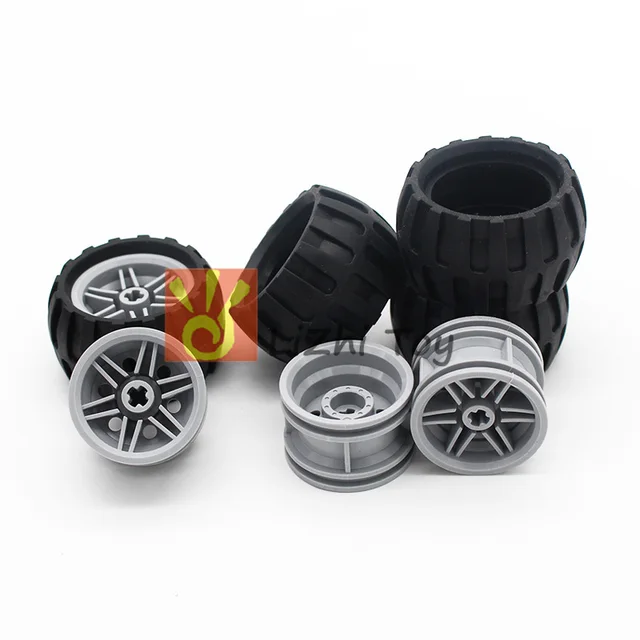 Technic Blocks Parts Tire Cars Wheel Educational Toys Compatible ...