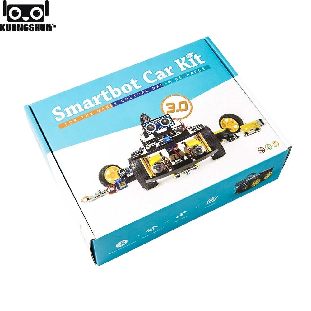 Smart Robot Car Kit for ARDUINO UNO R3 with Ultrasonic Sensor ...