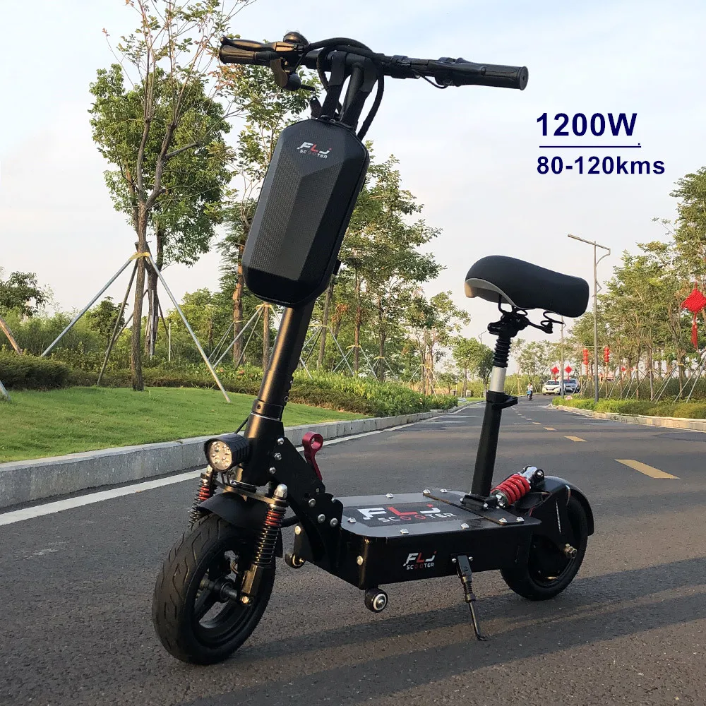 Melhor scooter elétrica 1200w, patinete com 80 120km, bicicleta elétrica de longo alcance, skate ...