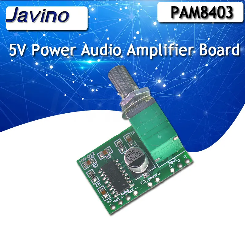 Pam8403 5v Power Audio Amplifier Board 2 Channel 3w W Volume Control ...