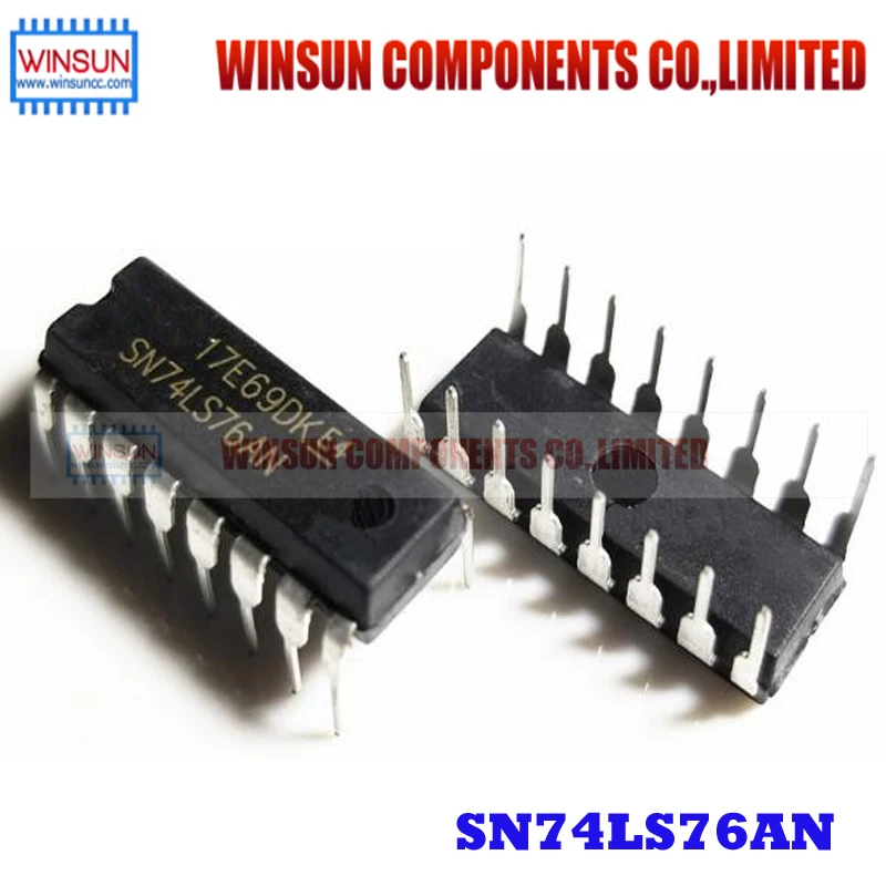 100 unids/lote SN74LS76AN SN74LS76N HD74LS76AP DIP16 nuevo|Conectores ...
